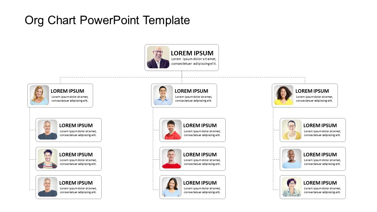 Org Chart Powerpoint Template 14
