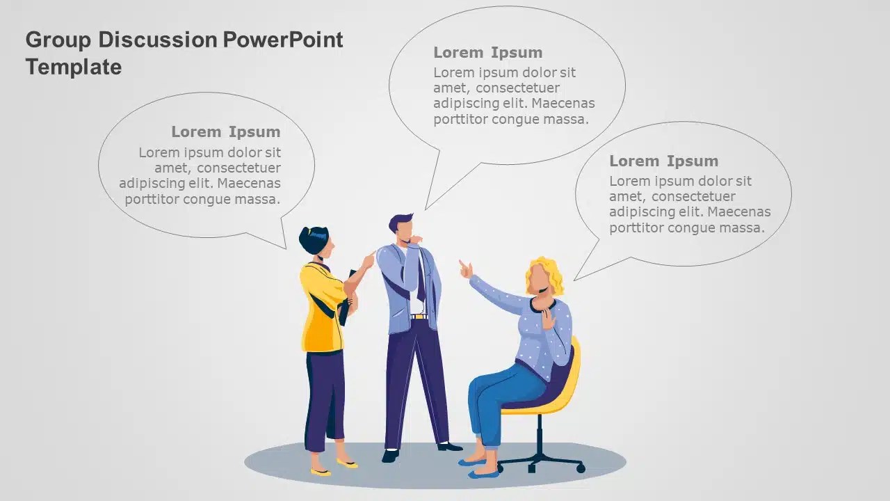 Group Discussion Powerpoint Template