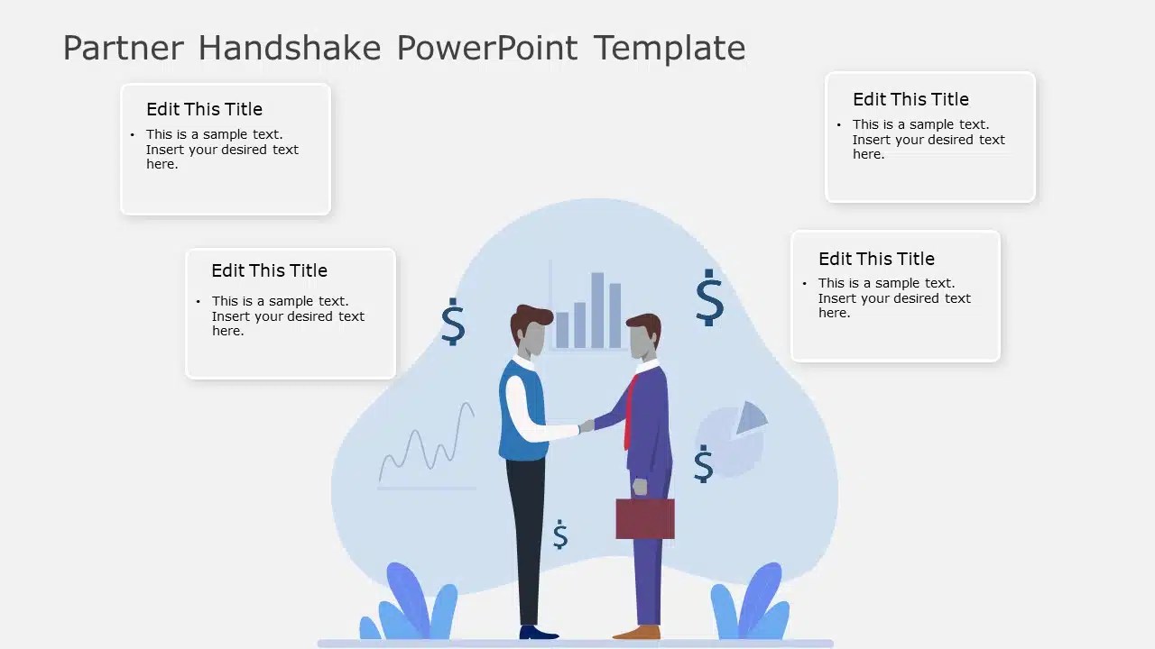 Partner Handshake Powerpoint Template