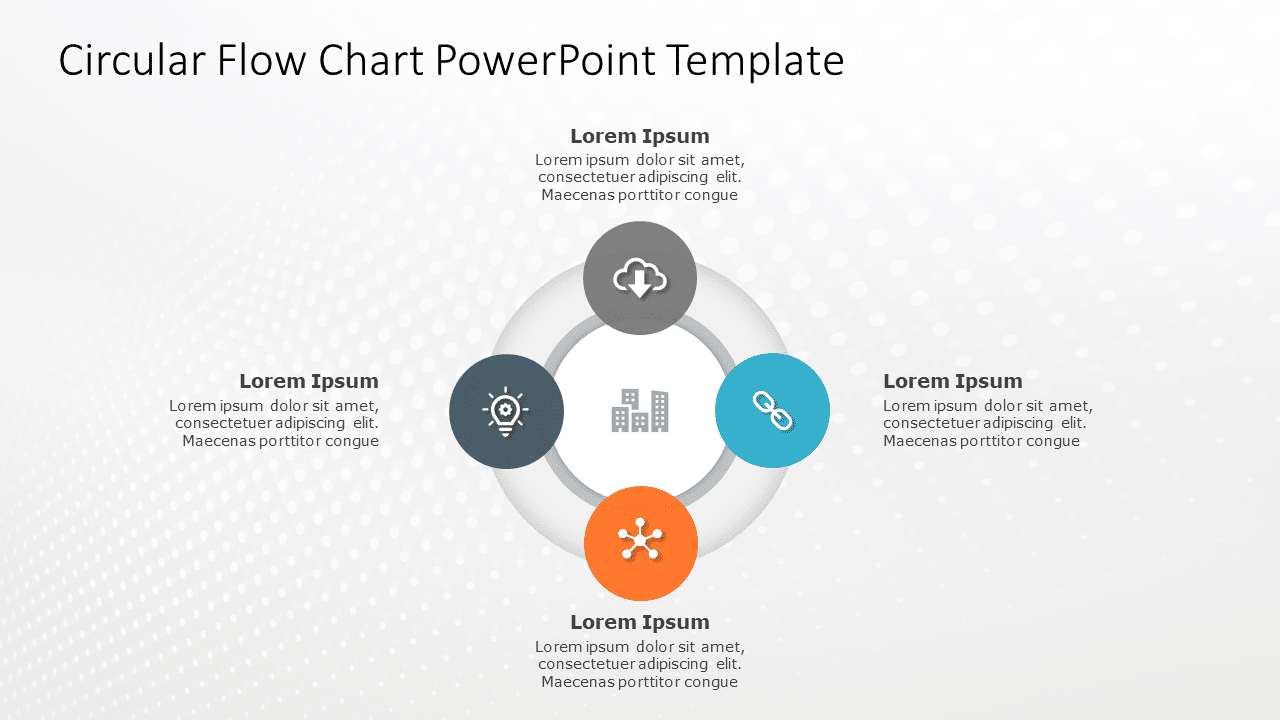 Circular Flow Chart Powerpoint Template 2