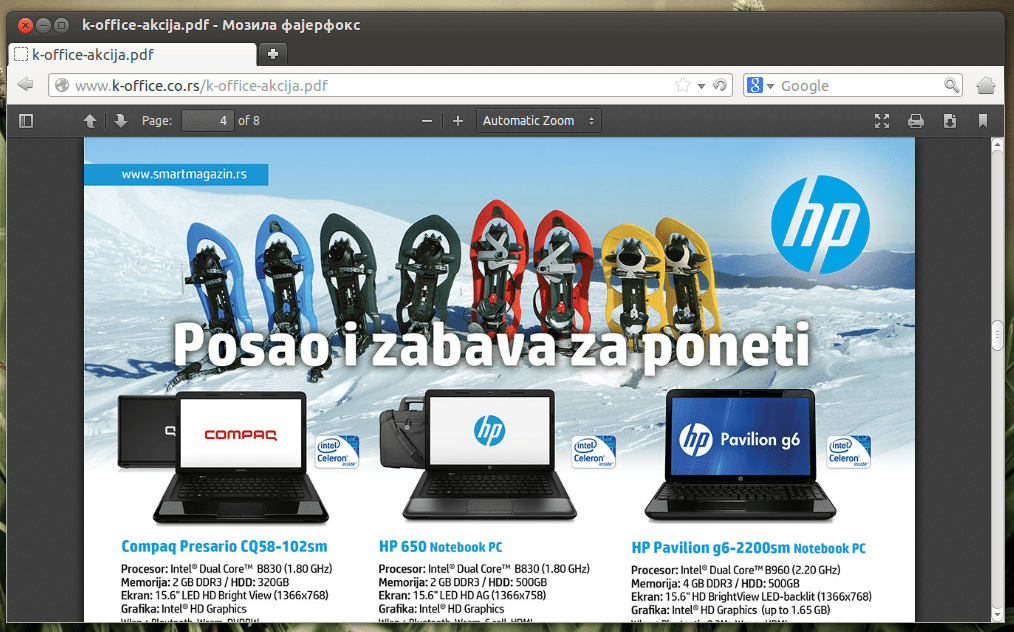 Novi Fajerfoks sa ugrađenim PDF pregledačem, Android verzija sa ...