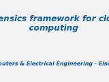 Forensics Framework For Cloud Computing S Logix
