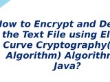 Rsa Algorithm Based Encrypt And Decrypt The Text File Using Java S Logix