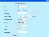 Java Code For Create Registration Form Using Swing Package S Logix