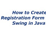 Java Code For Create Registration Form Using Swing Package S Logix