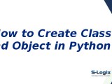 Sample Code For Create Class And Object In Python S Logix