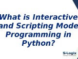 Python Sample Code For Interactive And Scripting Mode Programming S Logix