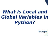 Python Sample Code For Local And Global Variables In Python S Logix