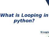 Python Sample Code For Looping In Python S Logix
