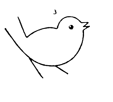 How to draw a Bird easy step by step - easy bird drawings - Smart Kids 123