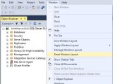 Move Object Explorer Window To Left In Sql Server Management Studio