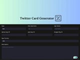 Twitter Card Generator Generate Twitter Card Meta Tags