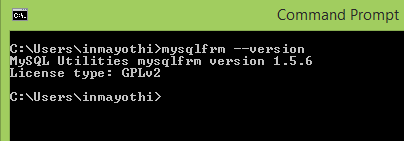 Import MySQL Table From .frm Files using mysqlfrm MySQL Utilities ...