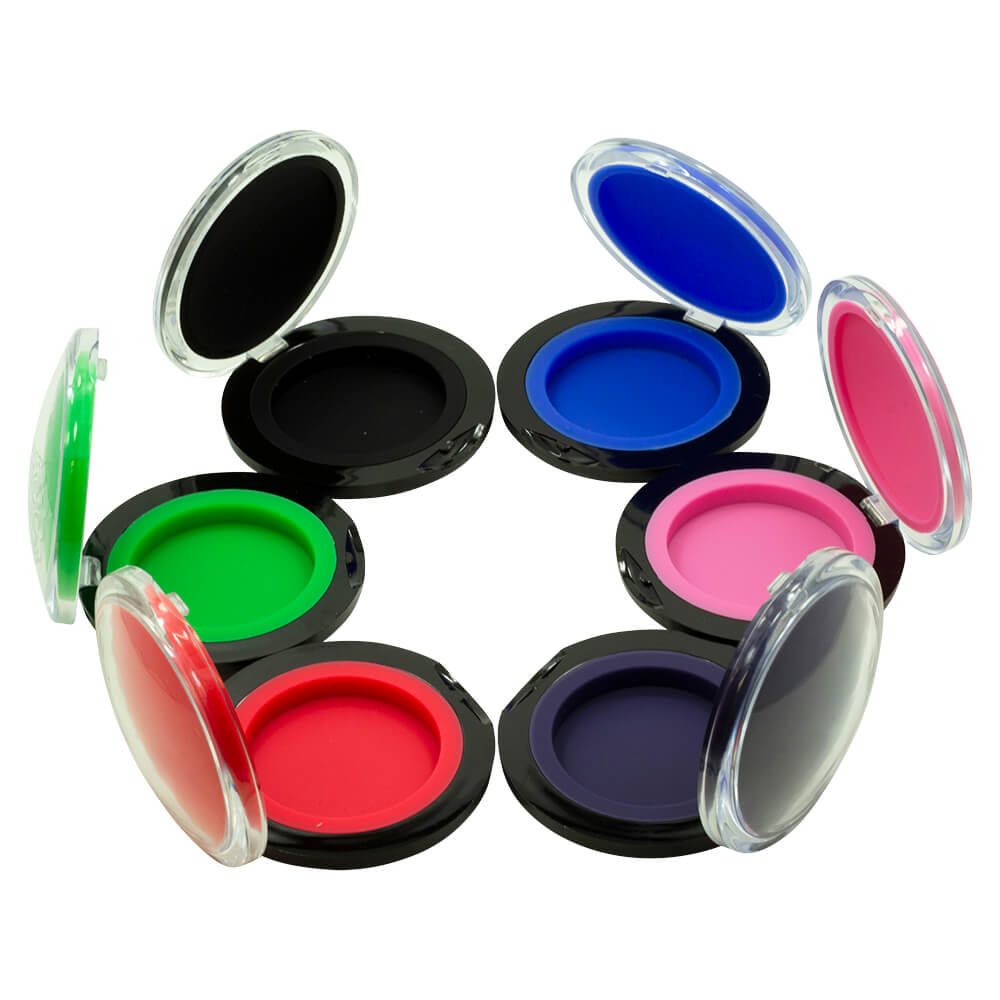 Custom dab clam shells - 7 ml Silicone Clamshells - Black