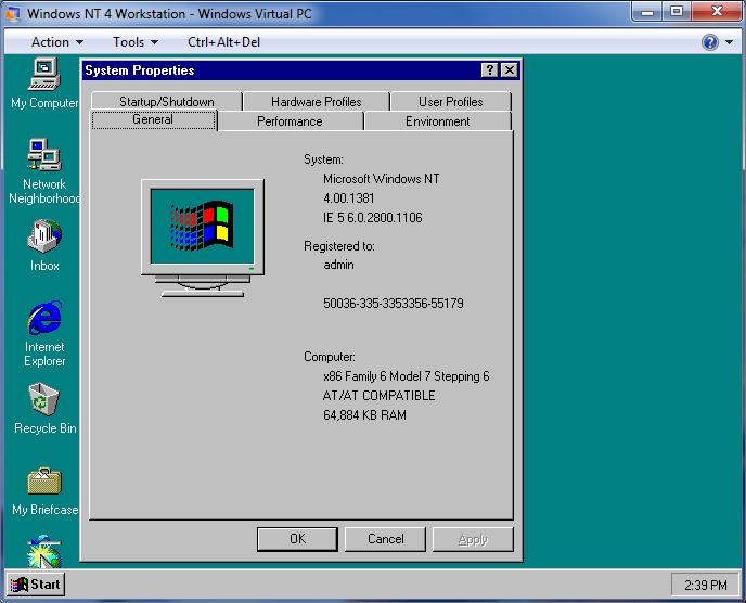 New Website Content: Installling Windows NT 4 in WinVPC « esSJae's ...
