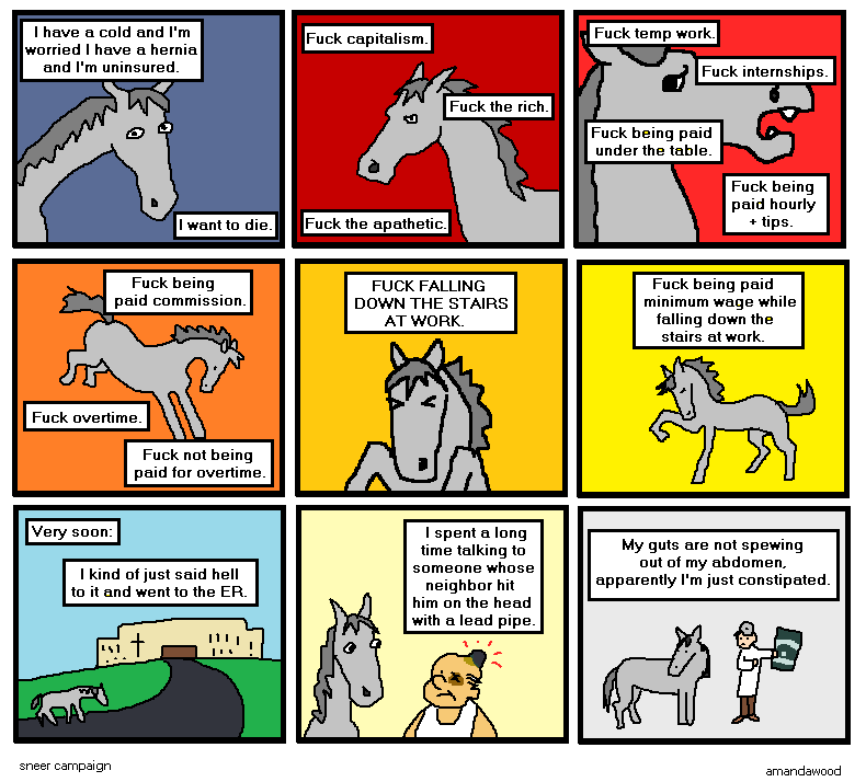 Twenty-One Comics about a Horse - Sneer Campaign