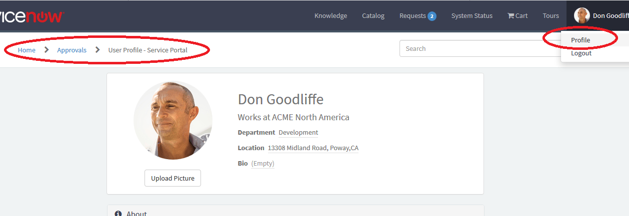 Dynamic Service Portal Breadcrumbs – snhackery