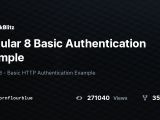 Angular 8 Basic Authentication Example Stackblitz