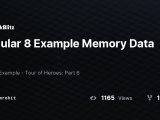 Angular 8 Example Memory Data Api Stackblitz