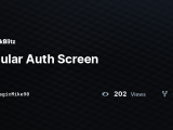 Angular Auth Screen Stackblitz
