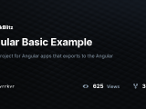 Angular Basic Example Stackblitz