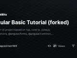 Angular Basic Tutorial Forked Stackblitz