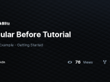 Angular Before Tutorial Stackblitz