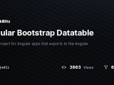 Angular Bootstrap Datatable Stackblitz