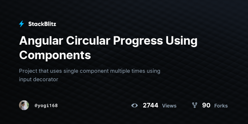 Circle Progress Component For Angular 4 Angular Script - Elegant HD Geometric Arts | Free Download