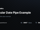 Angular Date Pipe Example Stackblitz