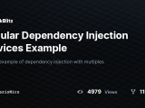 Angular Dependency Injection Services Example Stackblitz