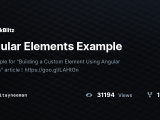 Angular Elements Example Stackblitz