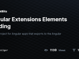 Angular Extensions Elements Loading Stackblitz