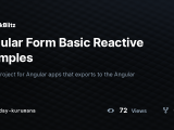 Angular Form Basic Reactive Examples Stackblitz