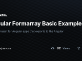 Angular Formarray Basic Example Stackblitz