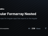 Angular Formarray Nested Stackblitz