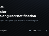 Angular Instalangular2notification Stackblitz