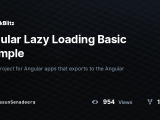 Angular Lazy Loading Basic Example Stackblitz