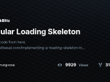 Angular Loading Skeleton Stackblitz