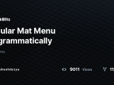 Angular Mat Menu Programmatically Stackblitz