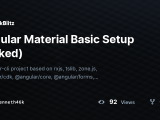 Angular Material Basic Setup Forked Stackblitz