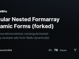 Angular Nested Formarray Dynamic Forms Forked Stackblitz