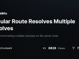 Angular Route Resolves Multiple Resolves Stackblitz