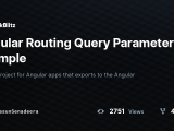 Angular Routing Query Parameter Example Stackblitz