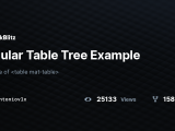 Angular Table Tree Example Stackblitz