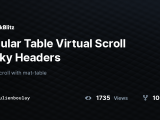 Angular Table Virtual Scroll Sticky Headers Stackblitz