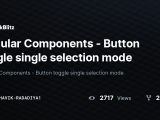 Angular Components Button Toggle Single Selection Mode Stackblitz