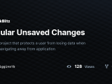Angular Unsaved Changes Stackblitz