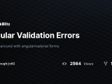 Angular Validation Errors Stackblitz