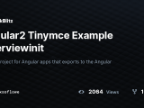 Angular2 Tinymce Example Afterviewinit Stackblitz